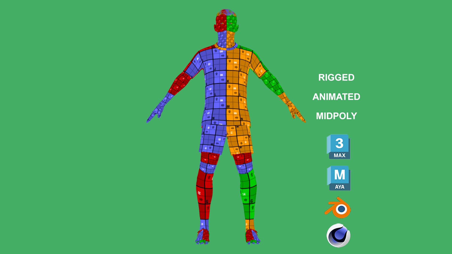 3D 3D Rigged Thiago Silva Chelsea 2024 Model - TurboSquid 2145170