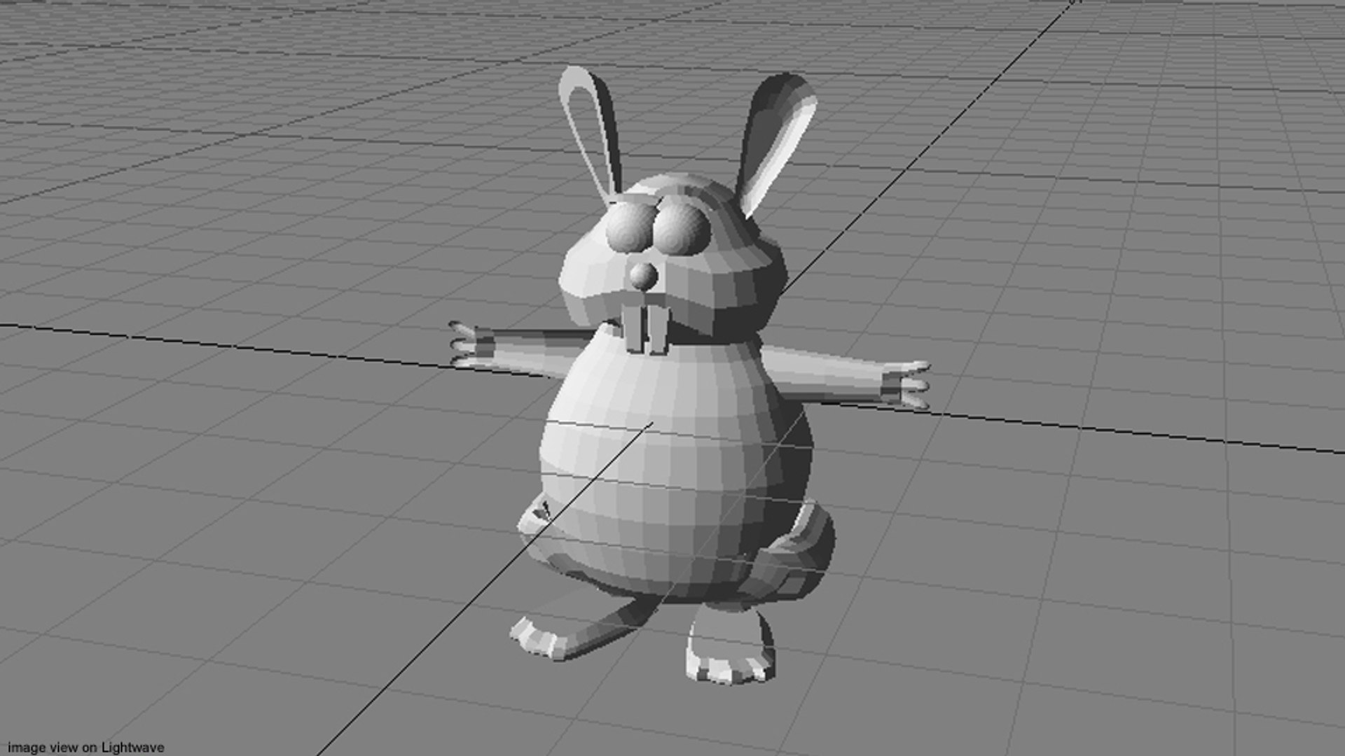 Cartoon Toon Rabbit 3d Model
