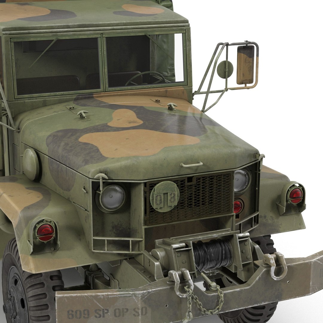 3d Model Military Cargo Truck M35a2