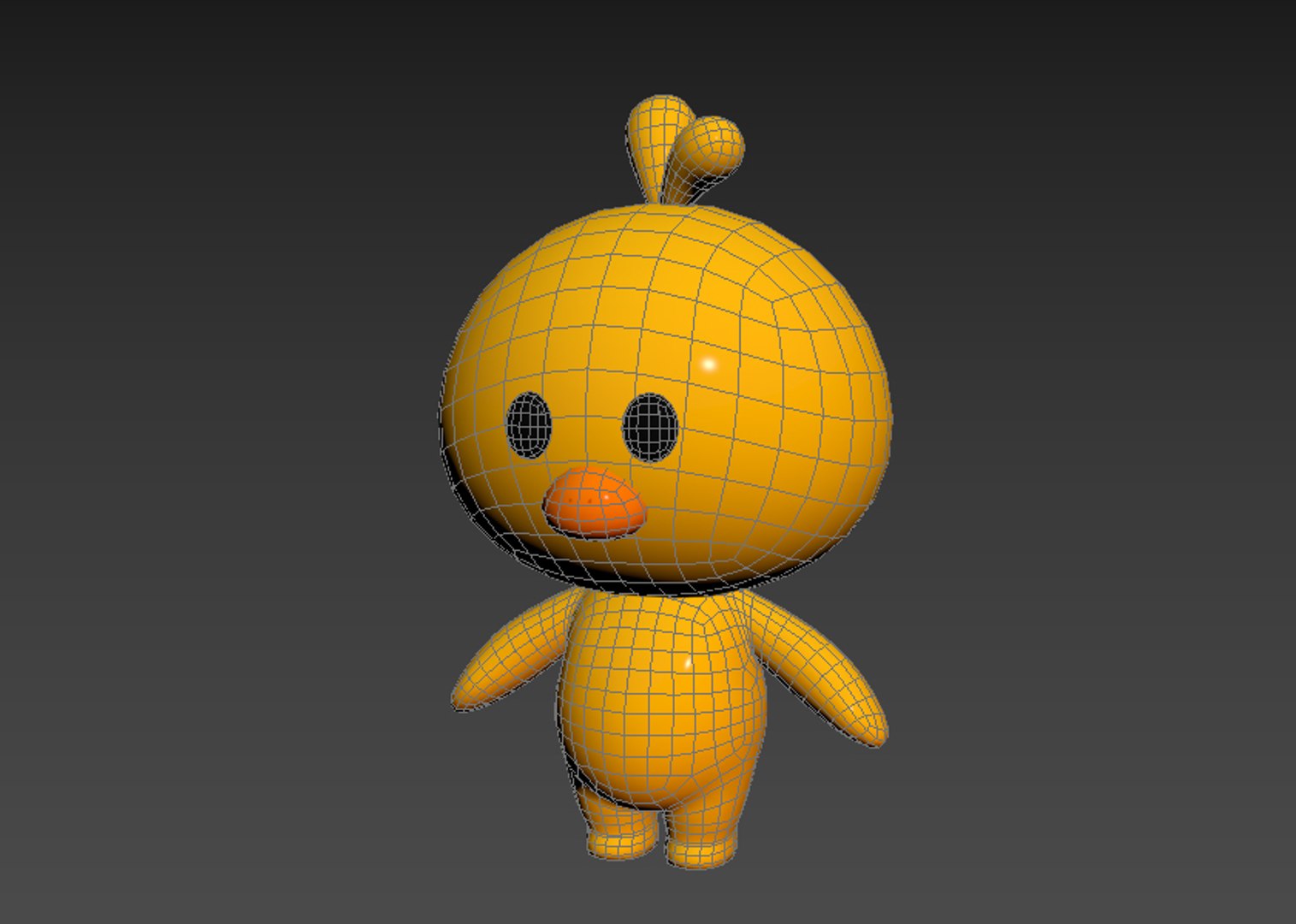 3D Chick Character - TurboSquid 1640751