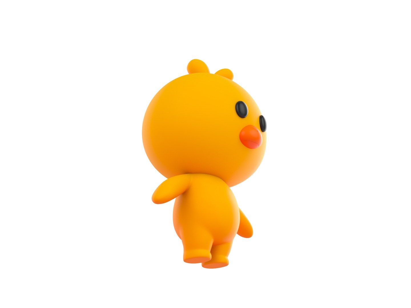 3D Chick Character - TurboSquid 1640751