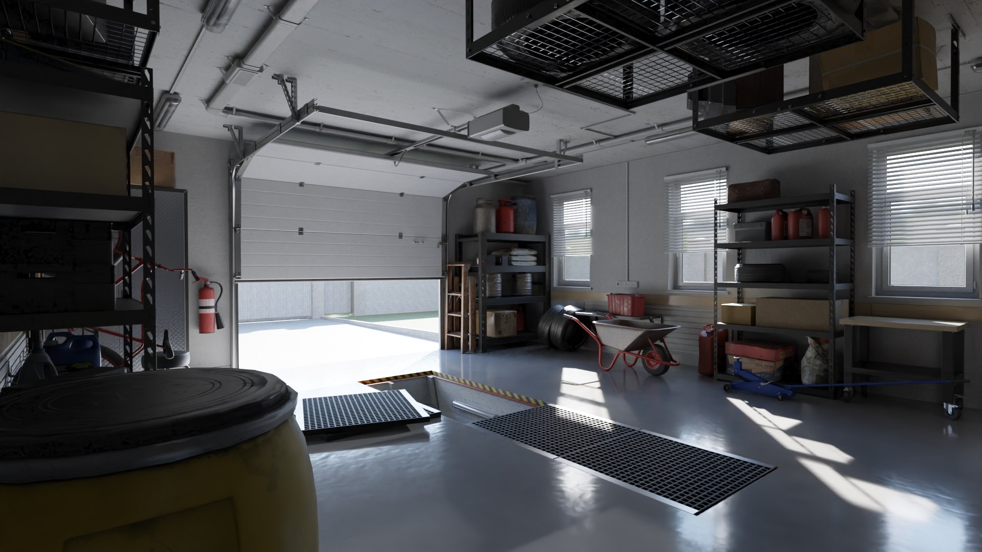 3D Home Garage Interior 1 EXT Model - TurboSquid 2296713