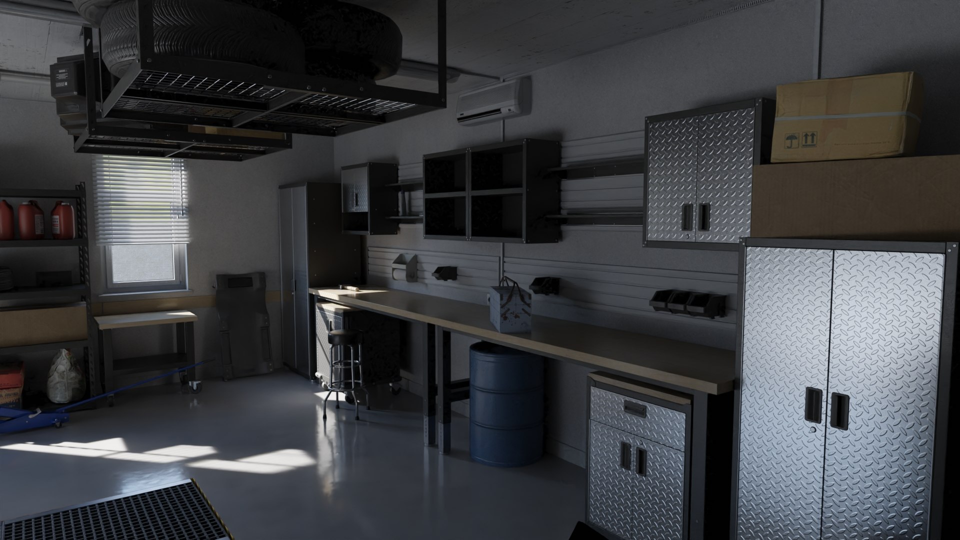 3D Home Garage Interior 1 EXT Model - TurboSquid 2296713