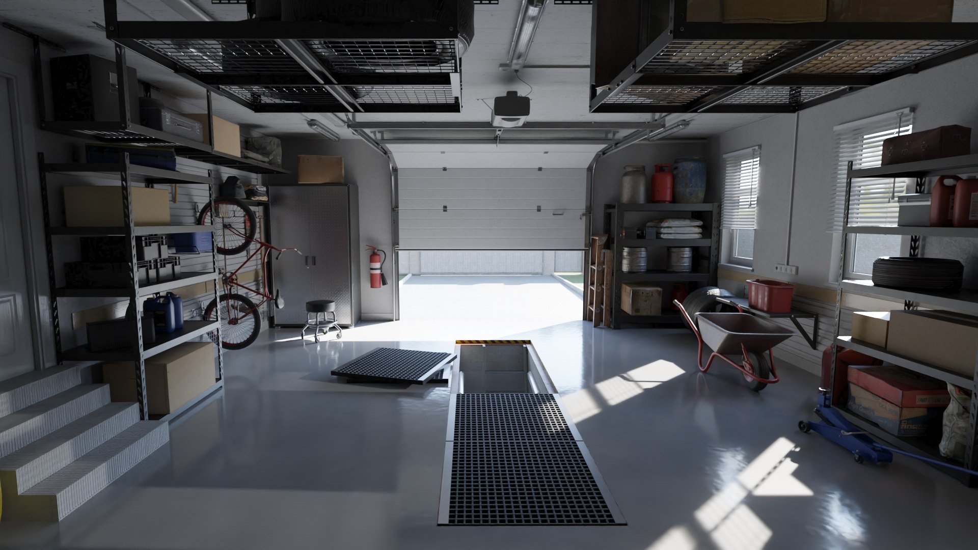 3D Home Garage Interior 1 EXT Model - TurboSquid 2296713