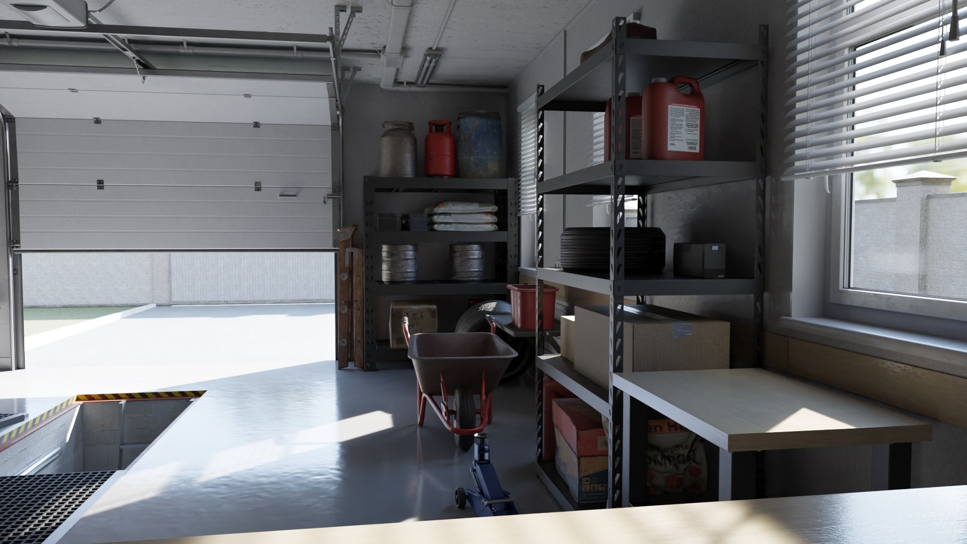 3D Home Garage Interior 1 EXT Model - TurboSquid 2296713