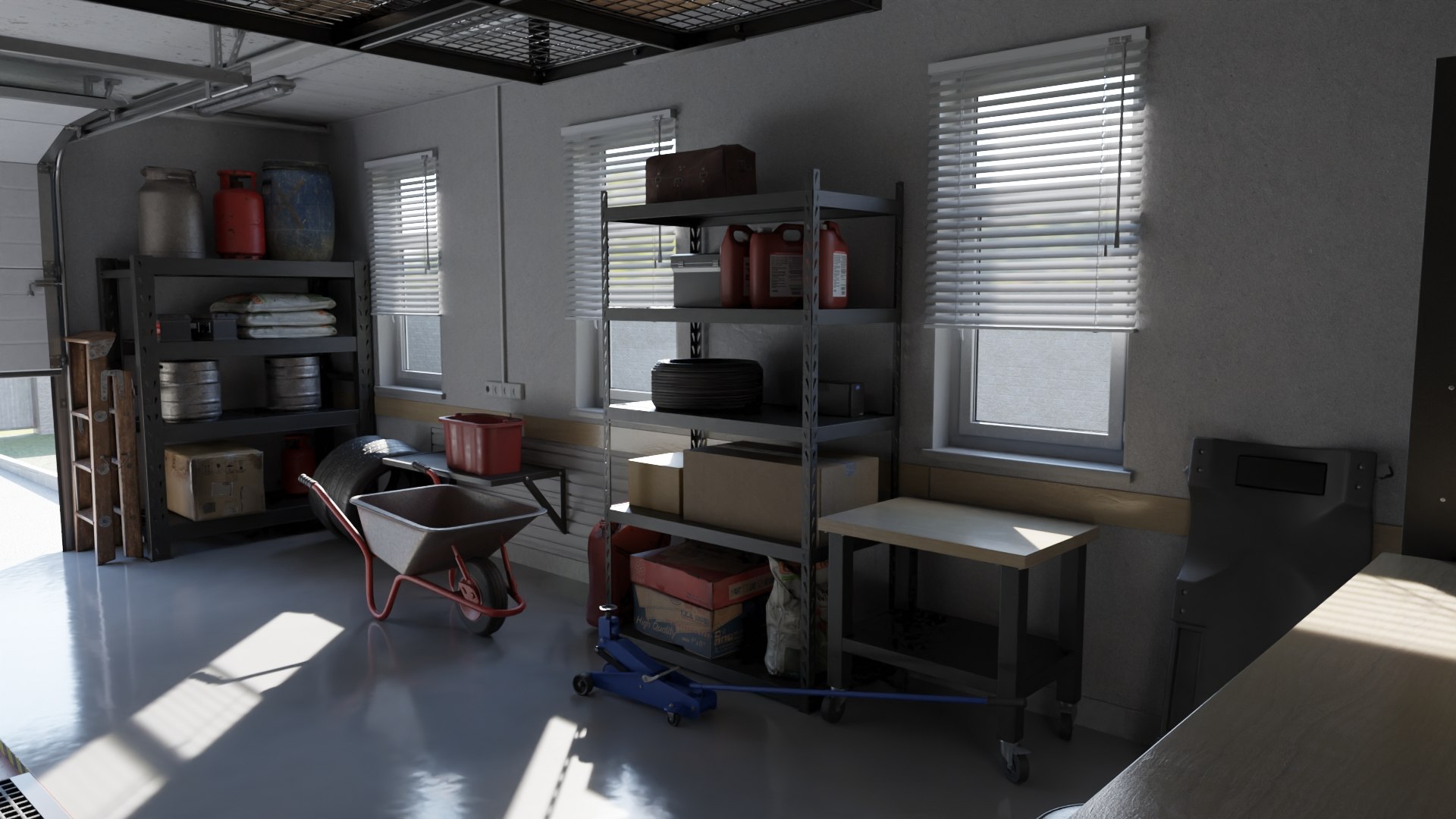 3D Home Garage Interior 1 EXT Model - TurboSquid 2296713