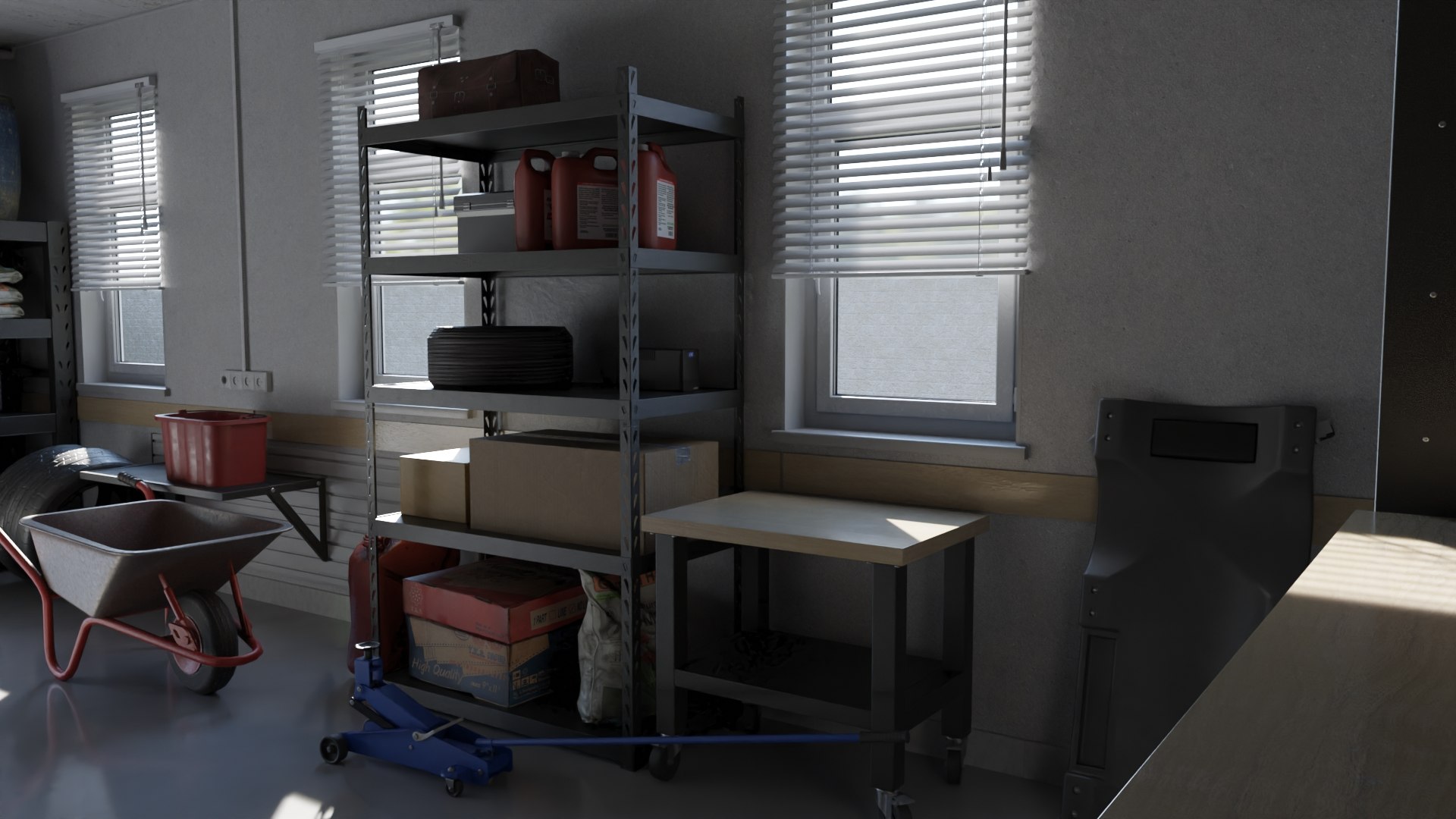 3D Home Garage Interior 1 EXT Model - TurboSquid 2296713