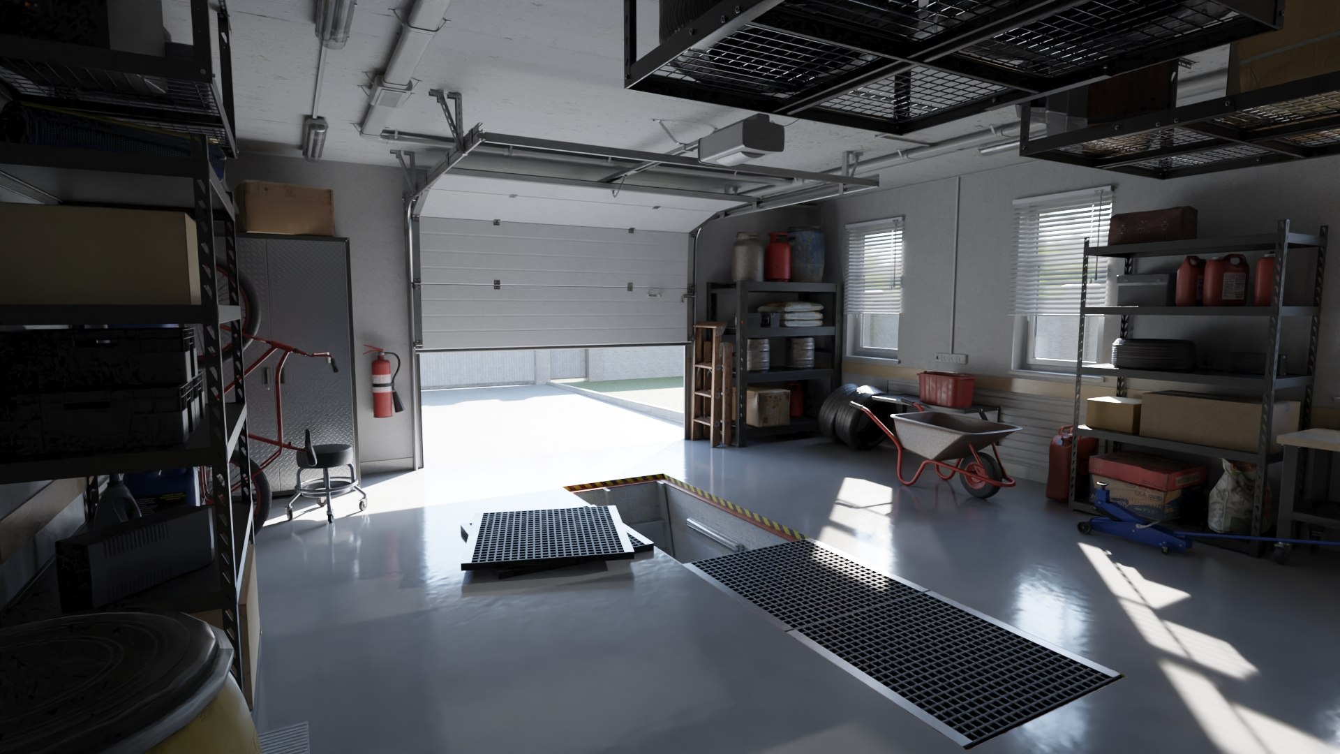 3D Home Garage Interior 1 EXT Model - TurboSquid 2296713