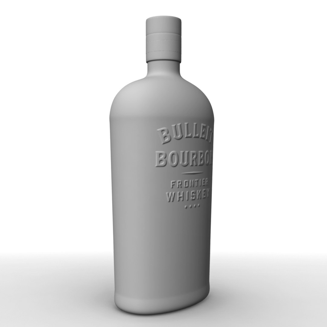 3D Bulleit Bourbon 75cl Bottle - TurboSquid 1240466