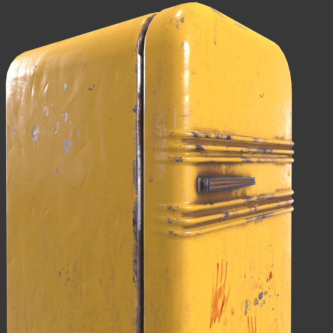 3D PBR Old Rust Freezer 8K Model - TurboSquid 1856452