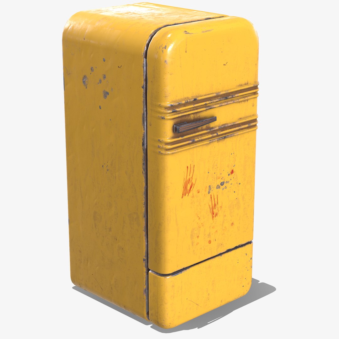 3D PBR Old Rust Freezer 8K Model - TurboSquid 1856452