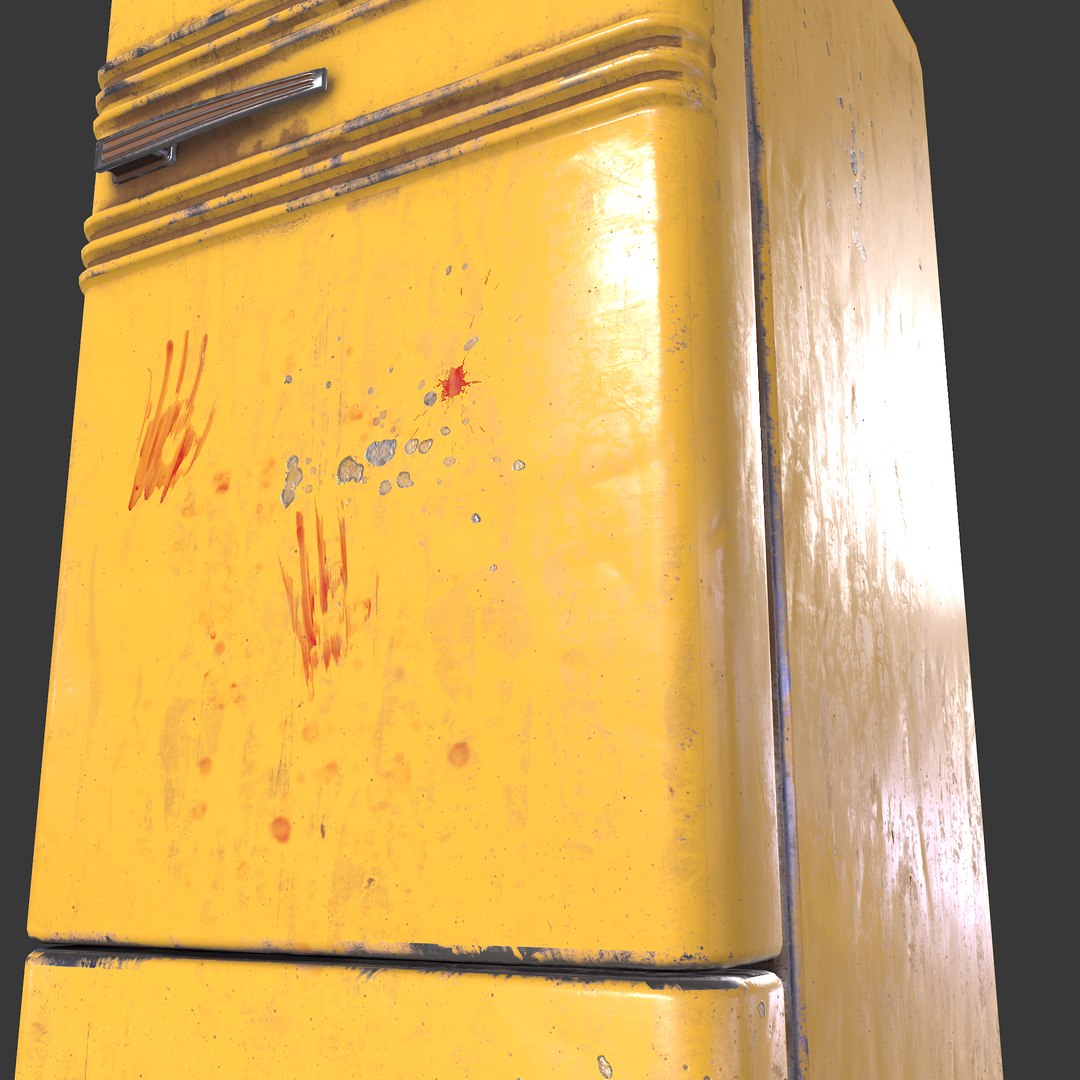 3D PBR Old Rust Freezer 8K Model - TurboSquid 1856452