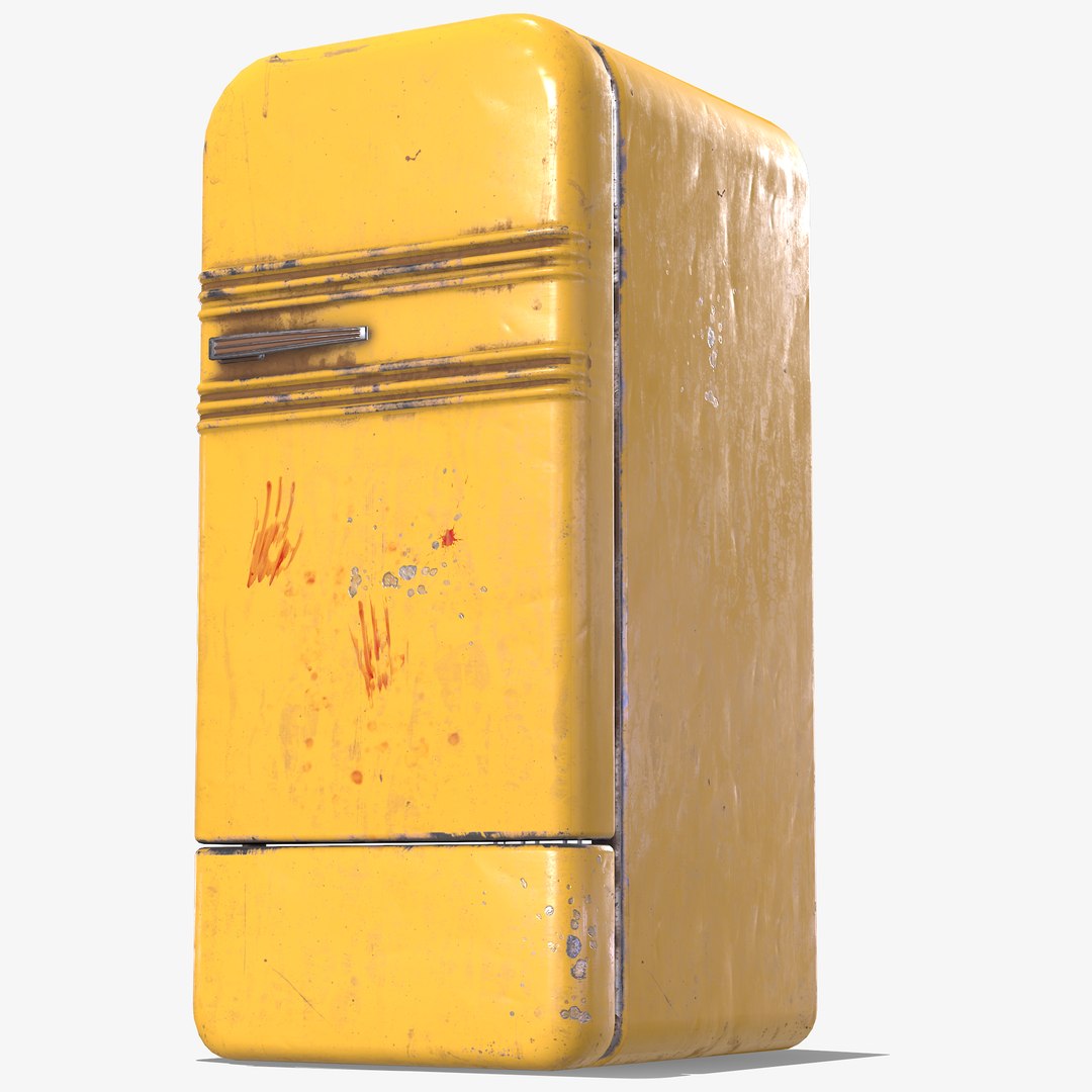 3D PBR Old Rust Freezer 8K Model - TurboSquid 1856452