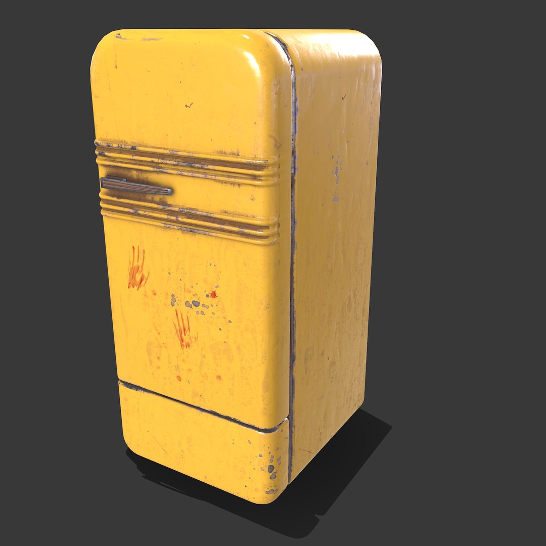 3D PBR Old Rust Freezer 8K Model - TurboSquid 1856452