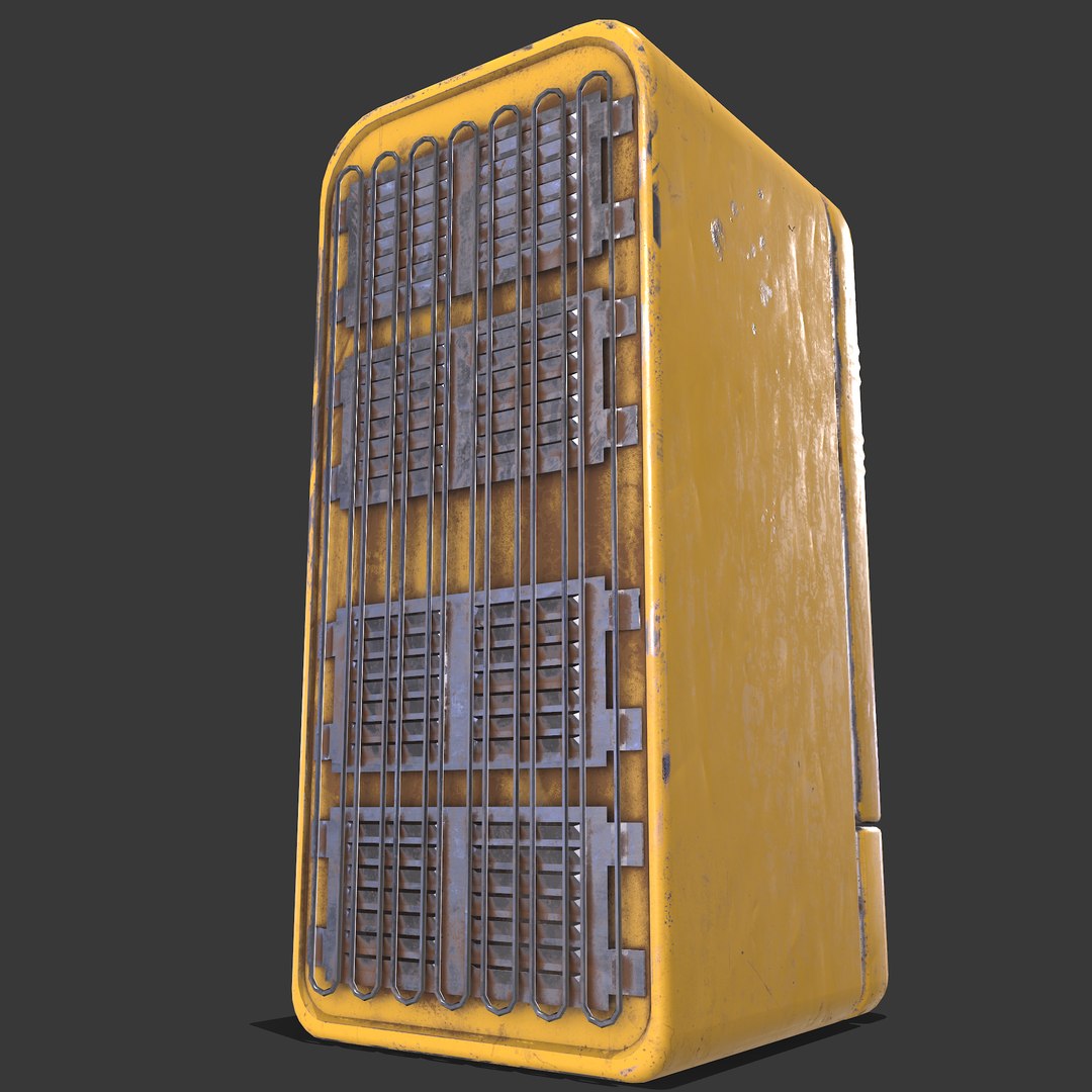 3D PBR Old Rust Freezer 8K Model - TurboSquid 1856452