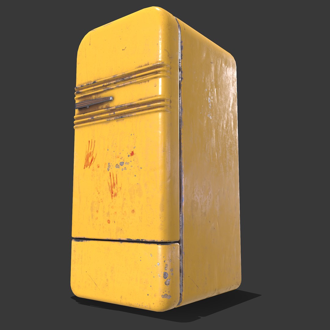 3D PBR Old Rust Freezer 8K Model - TurboSquid 1856452