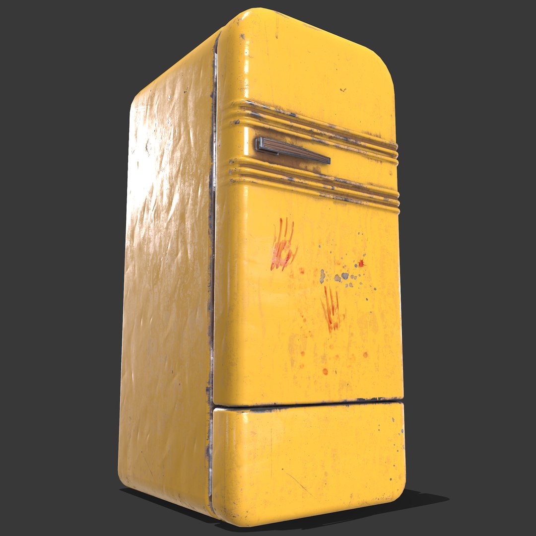 3D PBR Old Rust Freezer 8K Model - TurboSquid 1856452