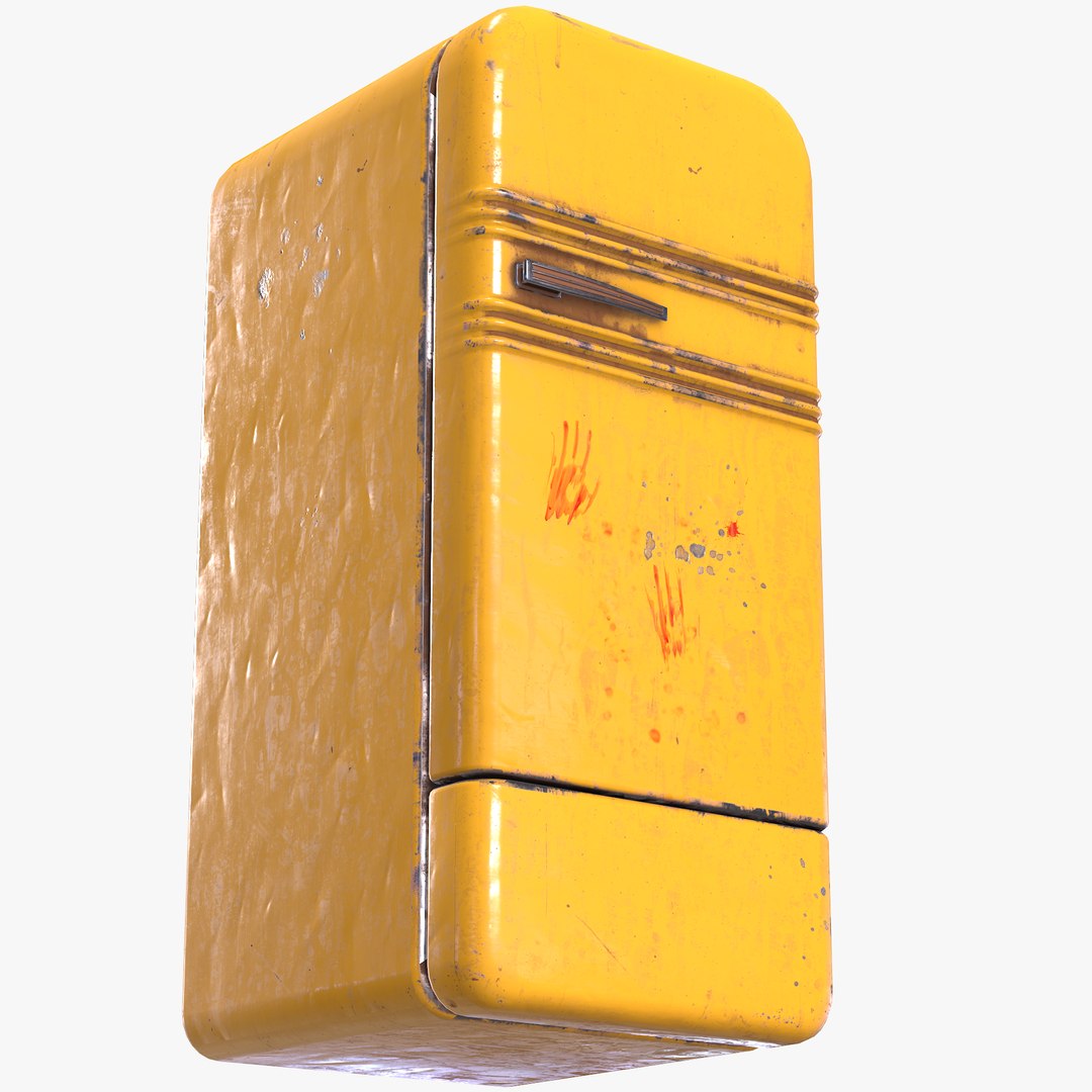 3D PBR Old Rust Freezer 8K Model - TurboSquid 1856452