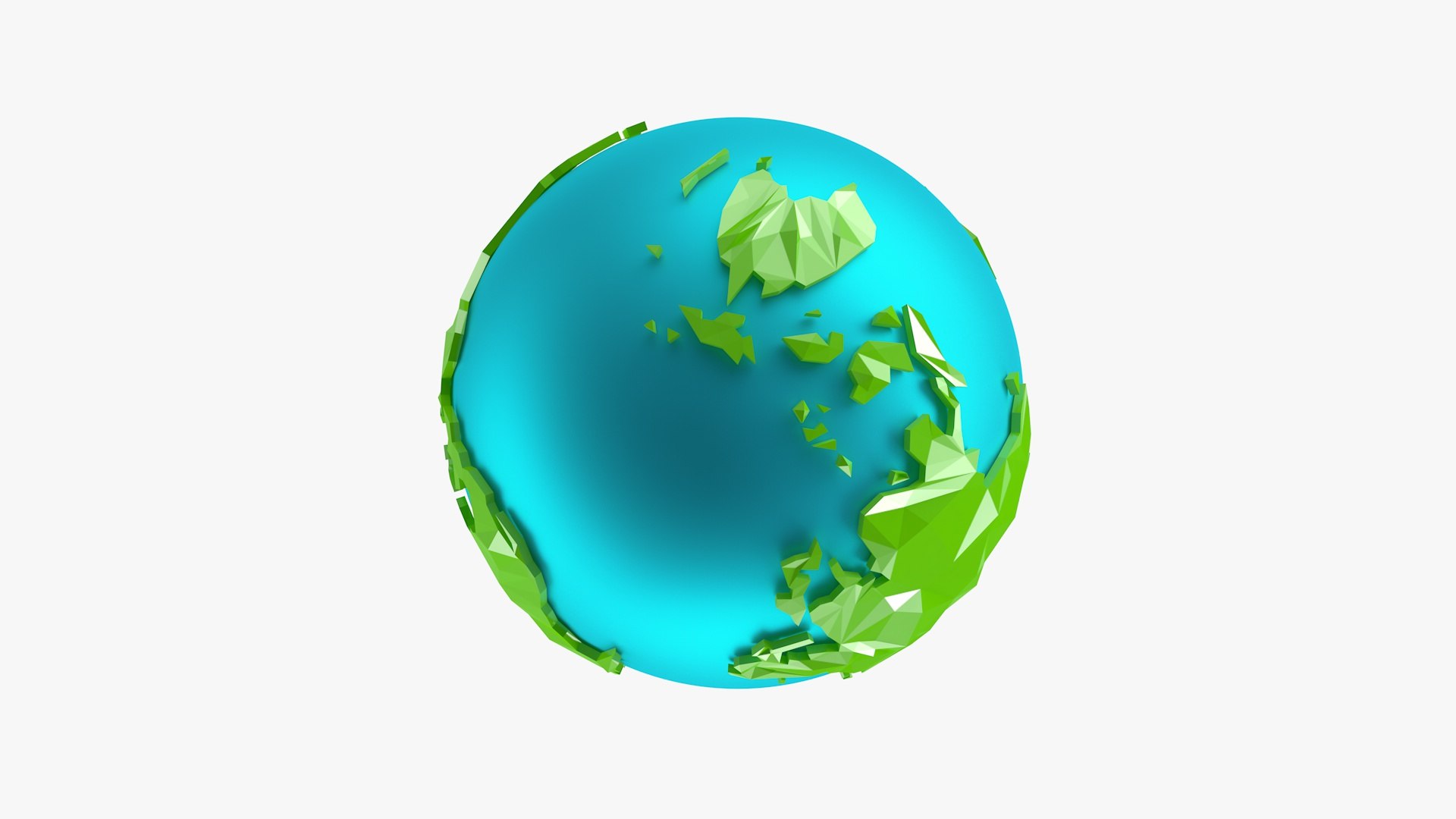 Low Poly Earth 3D Model - TurboSquid 2150340