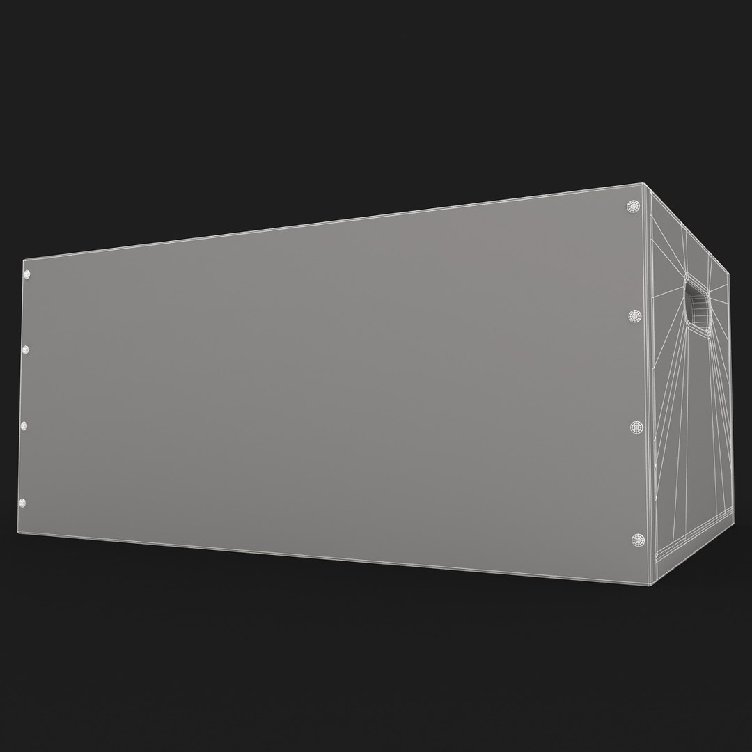 3ds realistic wooden box 03