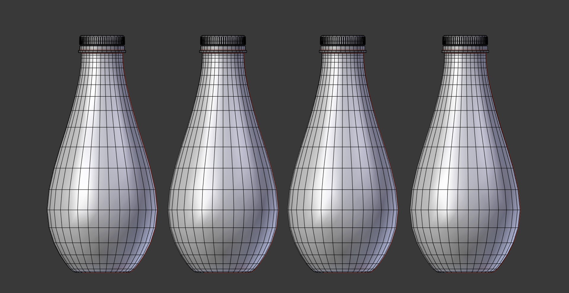 set fruit juices 3d model