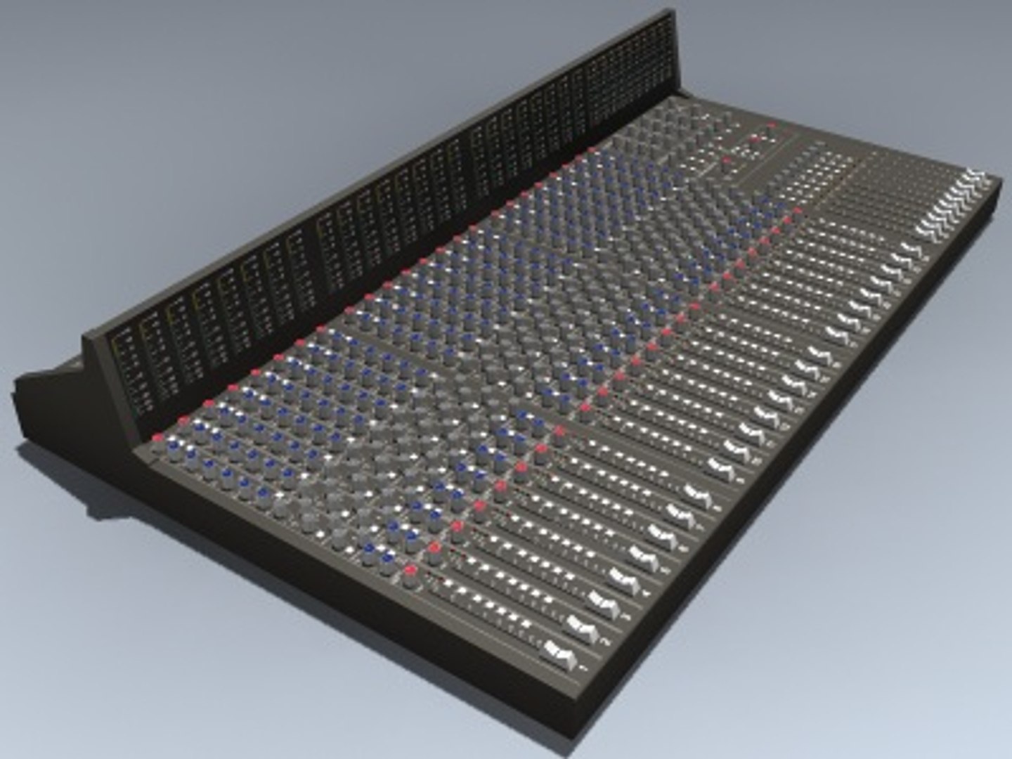 3d Model Of Mixer Recording Console