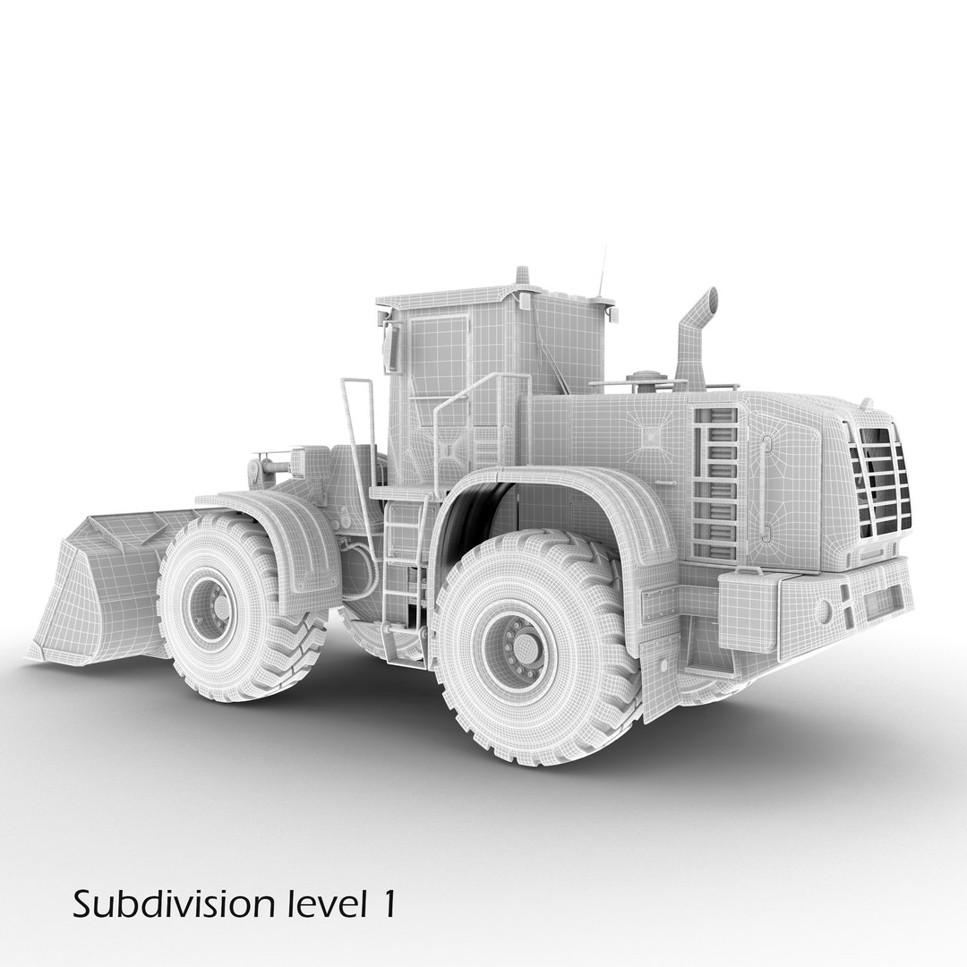 End loader 3D model - TurboSquid 1601947