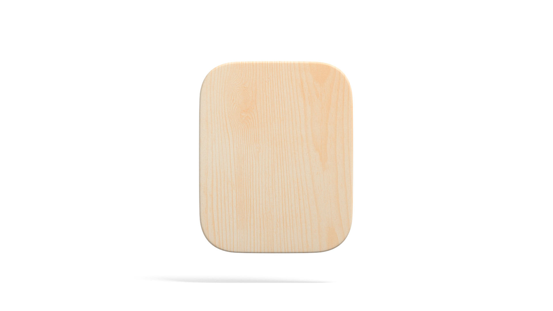 3D Wood Plate 8 Types - Round Square Rhombus Rectangle Wooden Board ...