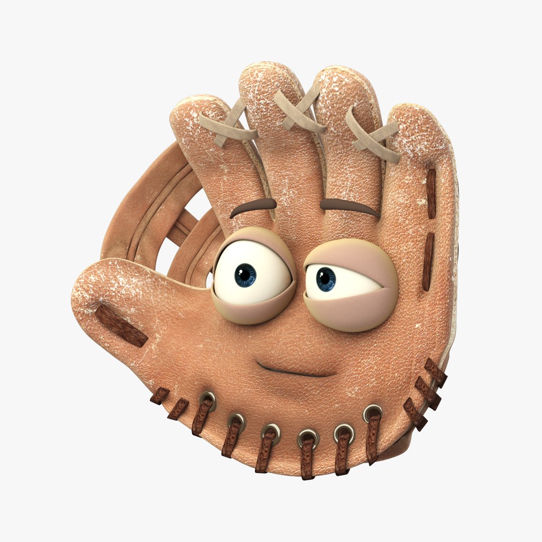 Cartoon Baseball Glove Character Rigged 3D Model 3D - TurboSquid 2422272