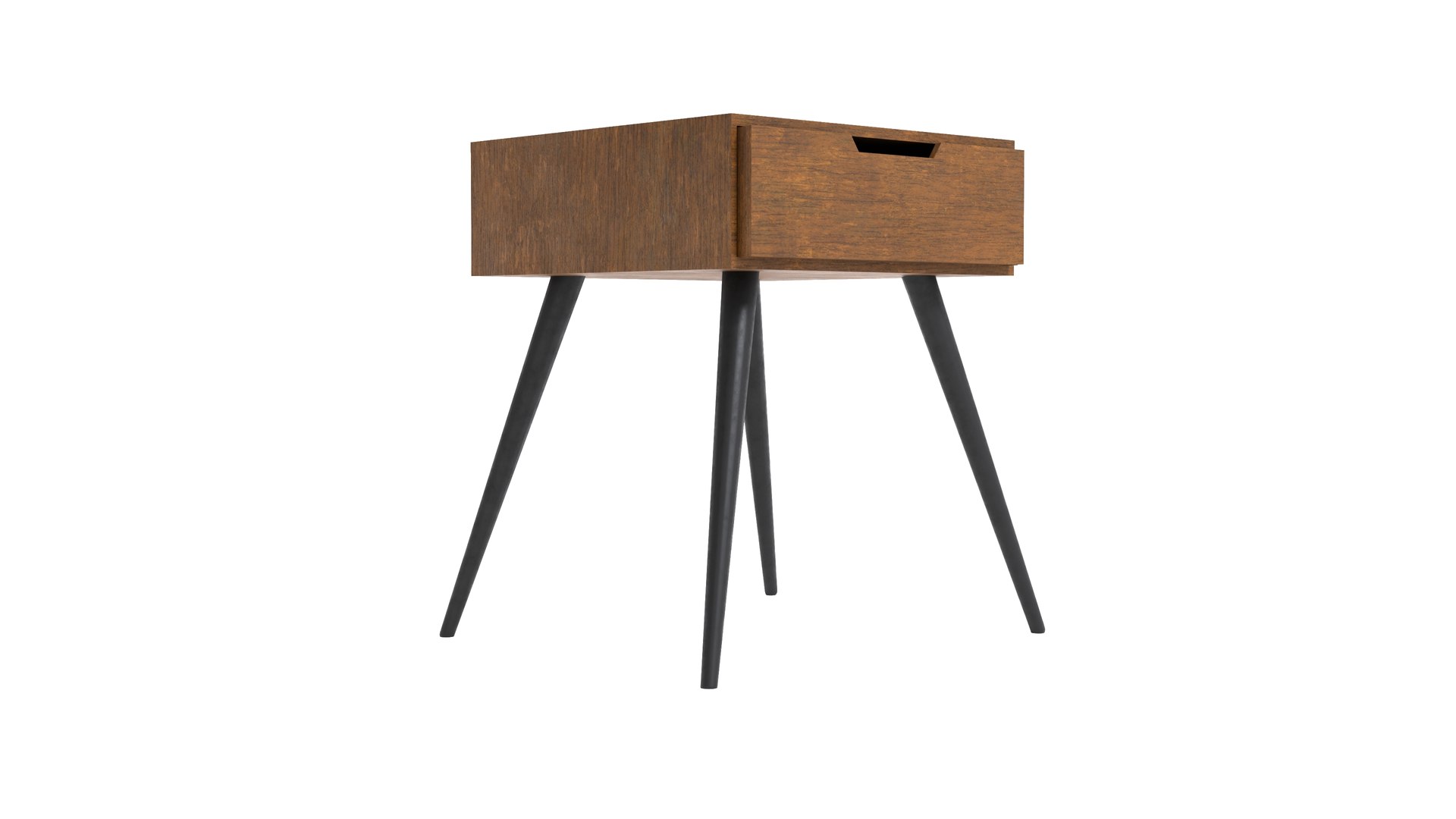 3D Wooden Night Stand 3D Model Model - TurboSquid 2391292