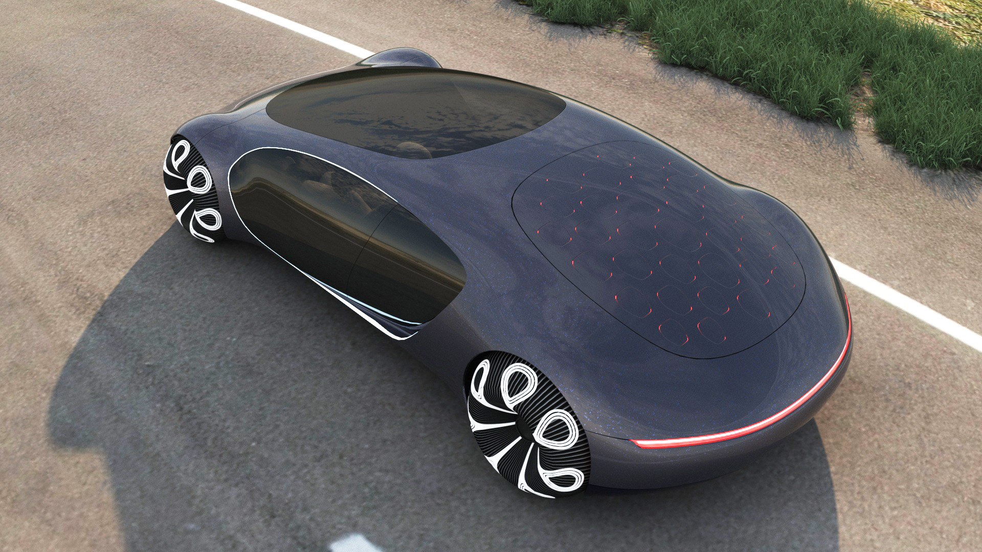 Electric Car 3D Model - TurboSquid 1598158