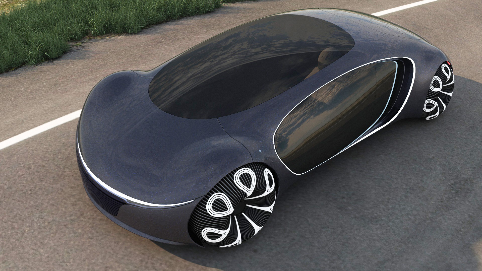 Electric Car 3D Model - TurboSquid 1598158