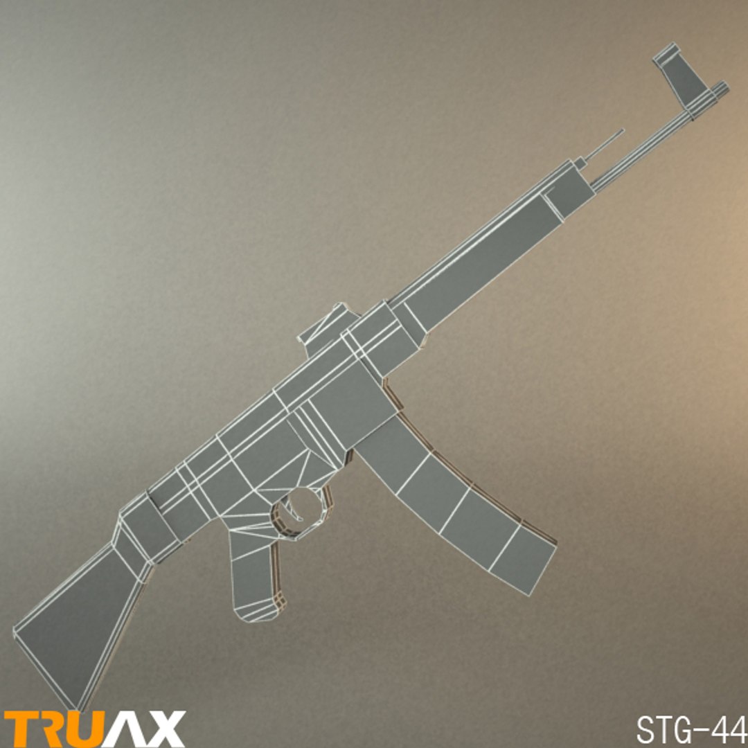 Mp-44 German Assault Rifle 3d Max