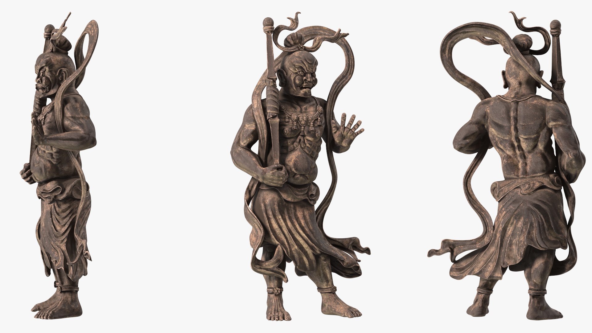 3D Model Japanese Nio Statue For 3D Print - TurboSquid 2286836