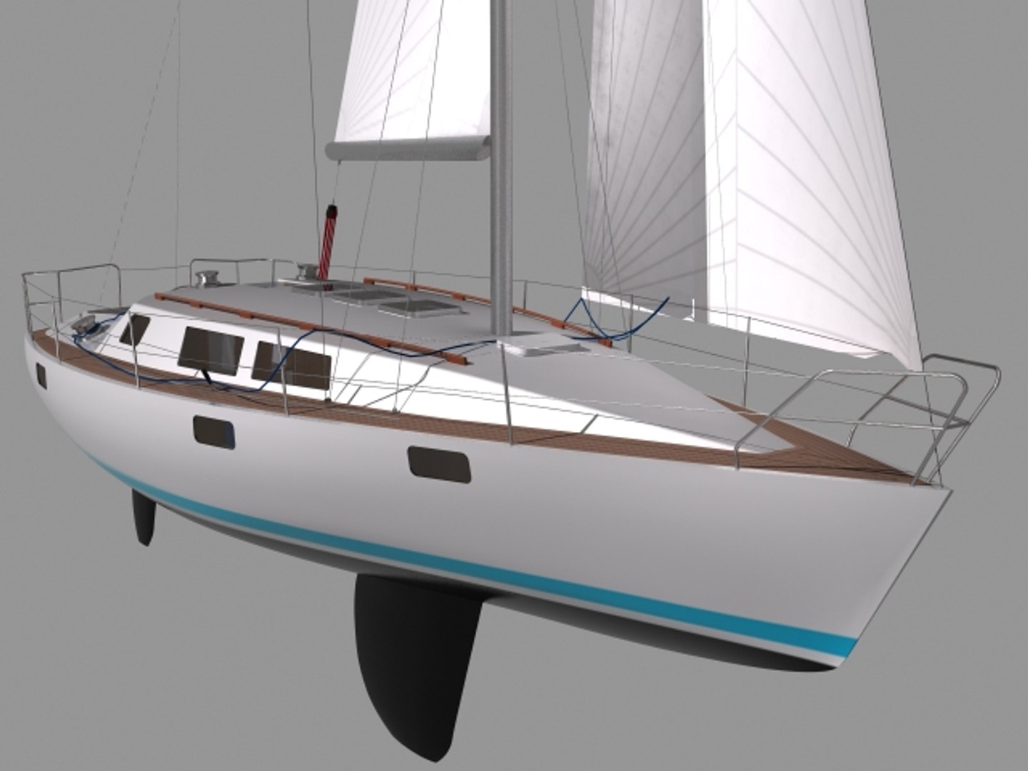 Sail Yacht 3d 3ds