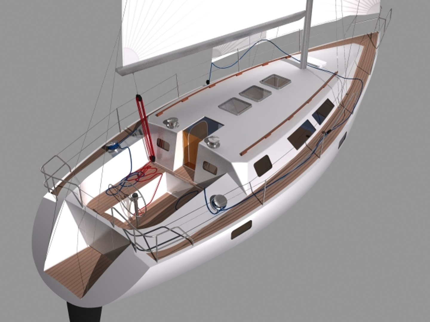 Sail Yacht 3d 3ds