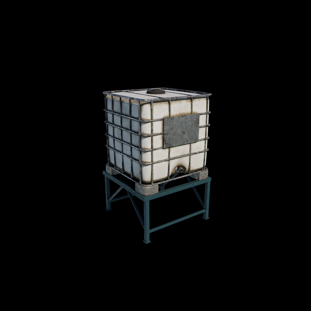3D Plastic Water Tank 3D Model - TurboSquid 2374547