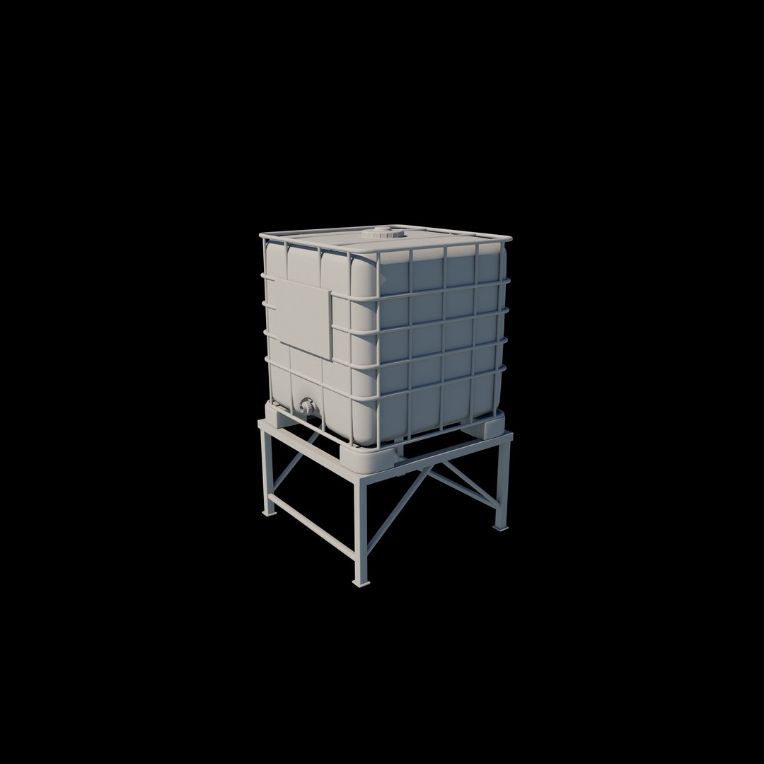 3D Plastic Water Tank 3D Model - TurboSquid 2374547