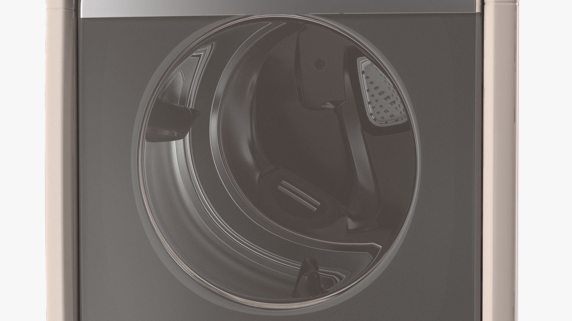 3D Model Beige Washer And Dryer Set - TurboSquid 2062995