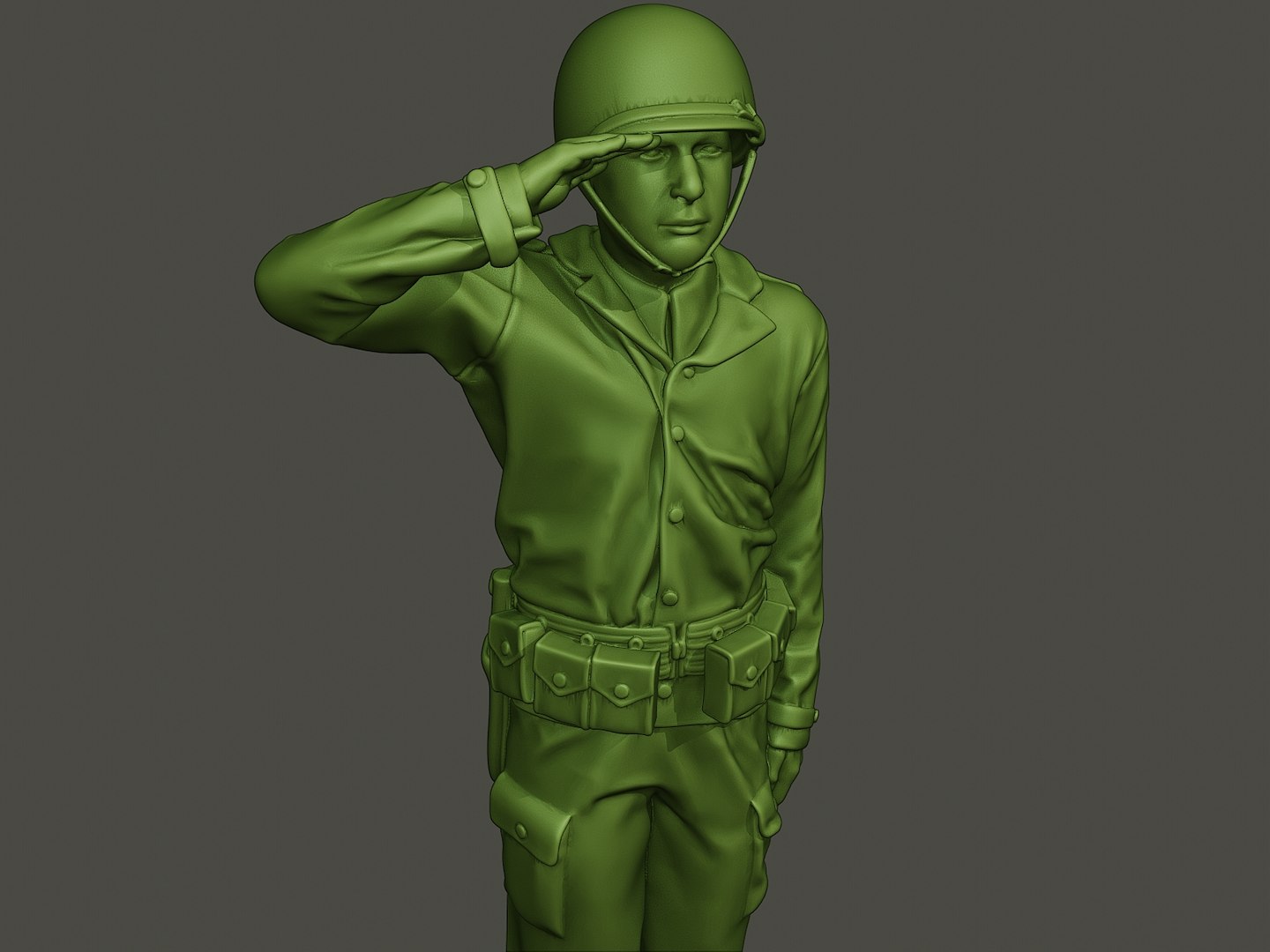American soldier ww2 saluting 3D - TurboSquid 1442098