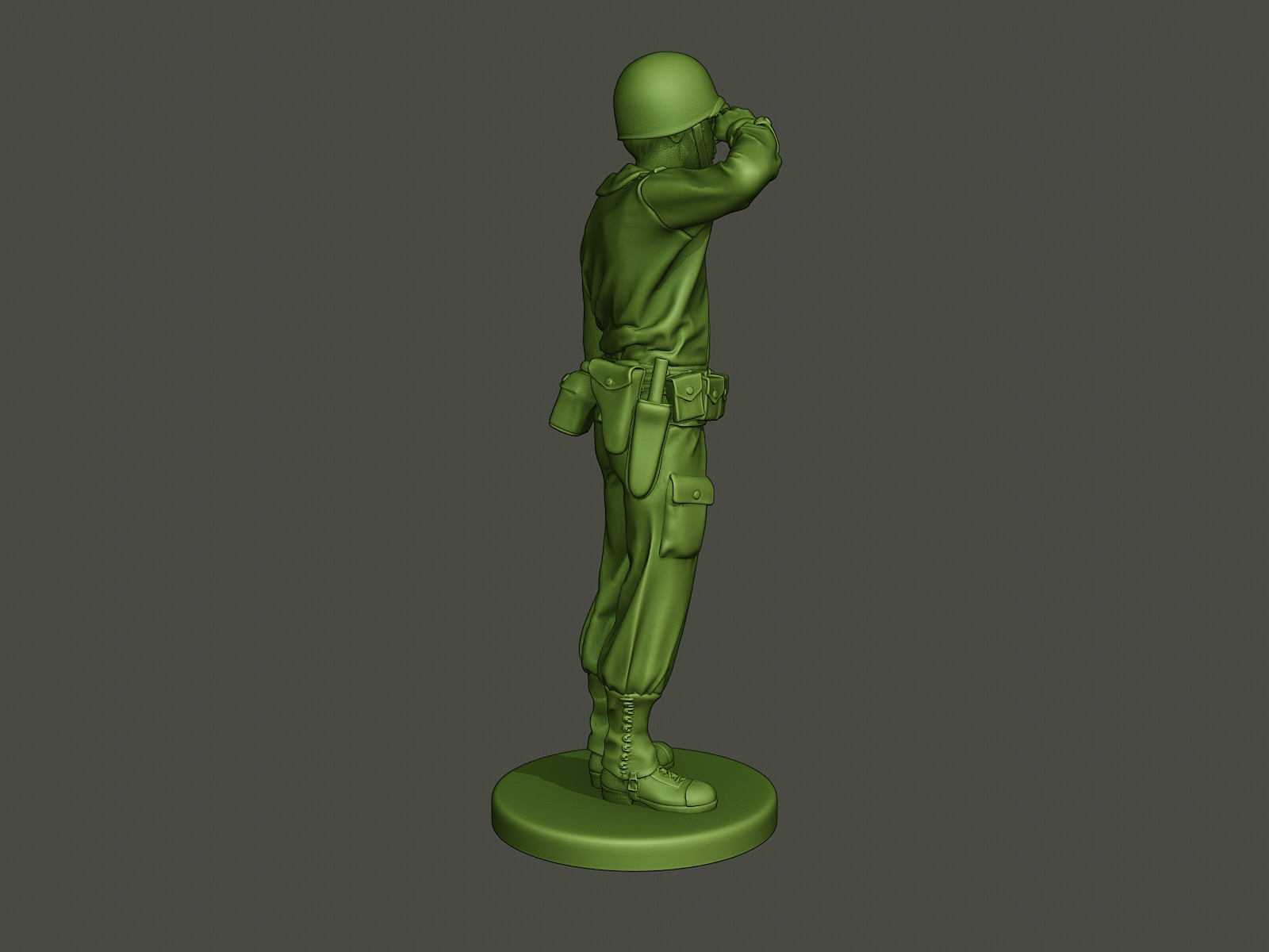 American soldier ww2 saluting 3D - TurboSquid 1442098