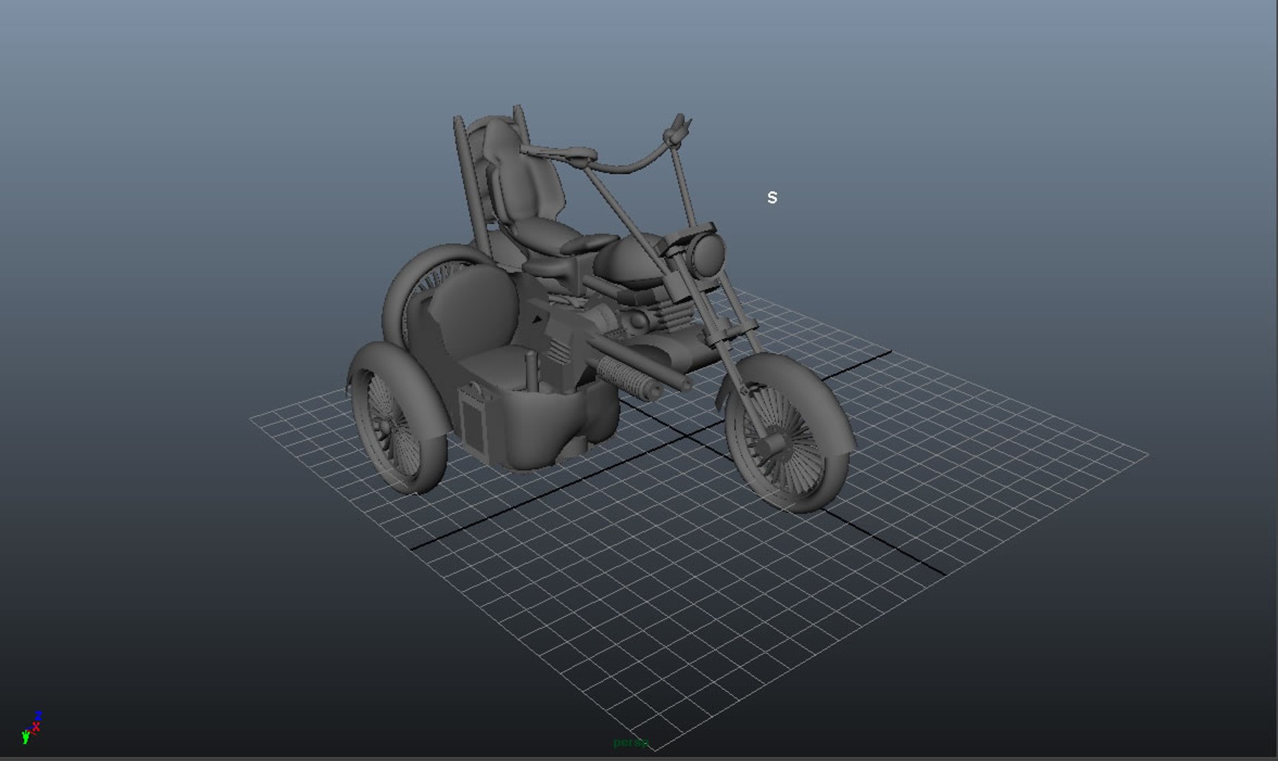 moto gun 3d model