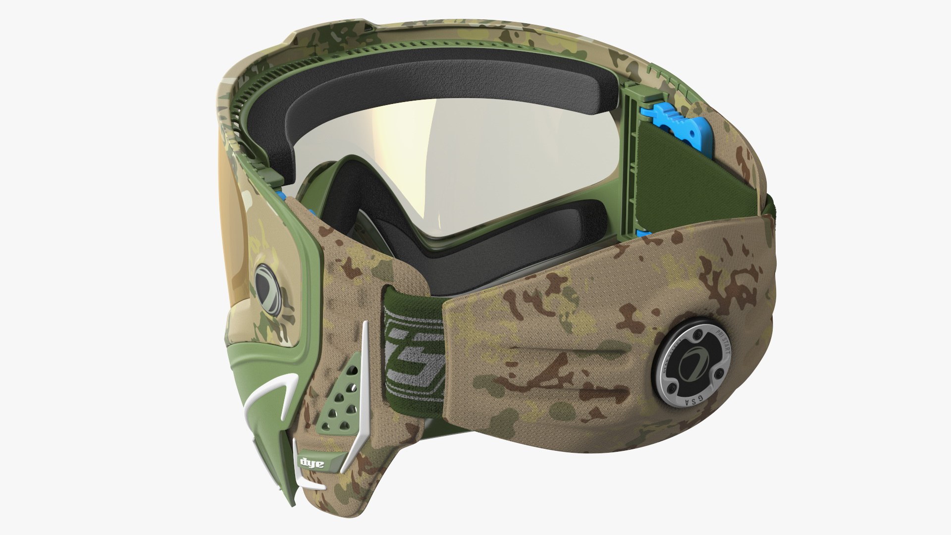 3D Dye i5 Pro Airsoft Full Face Mask Camo - TurboSquid 1861536