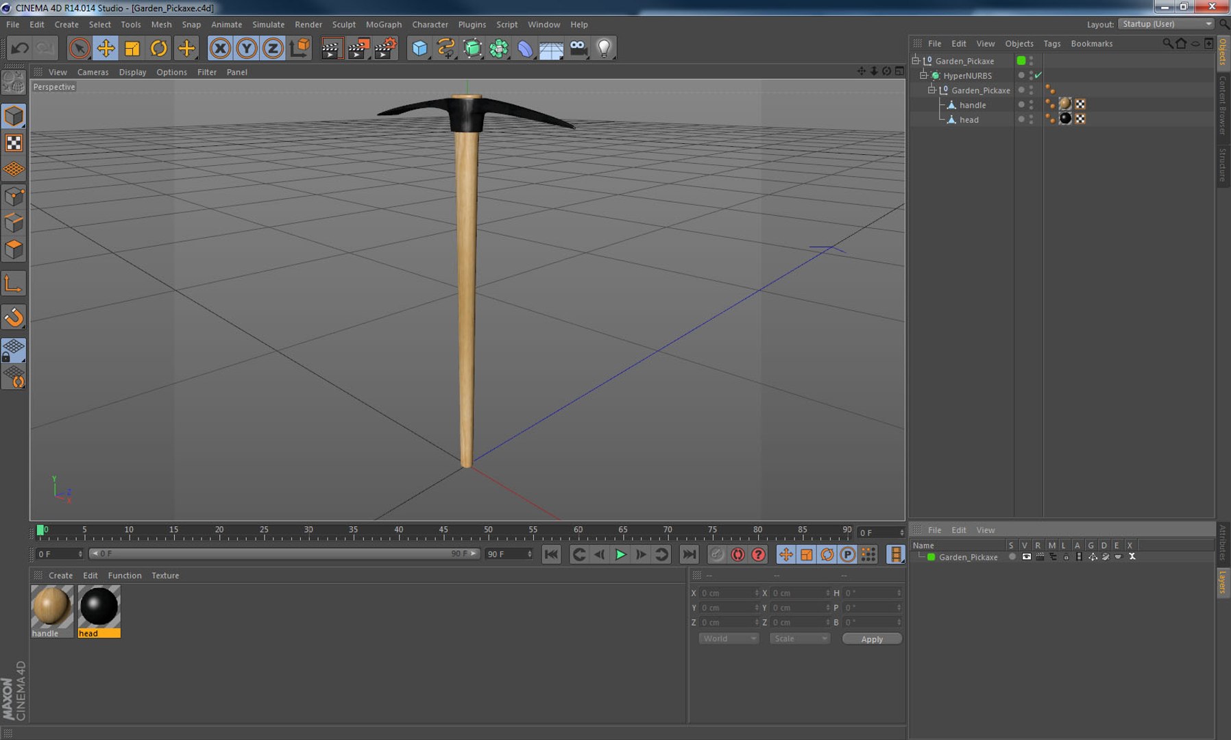 Garden Mattock 3D - TurboSquid 1312794