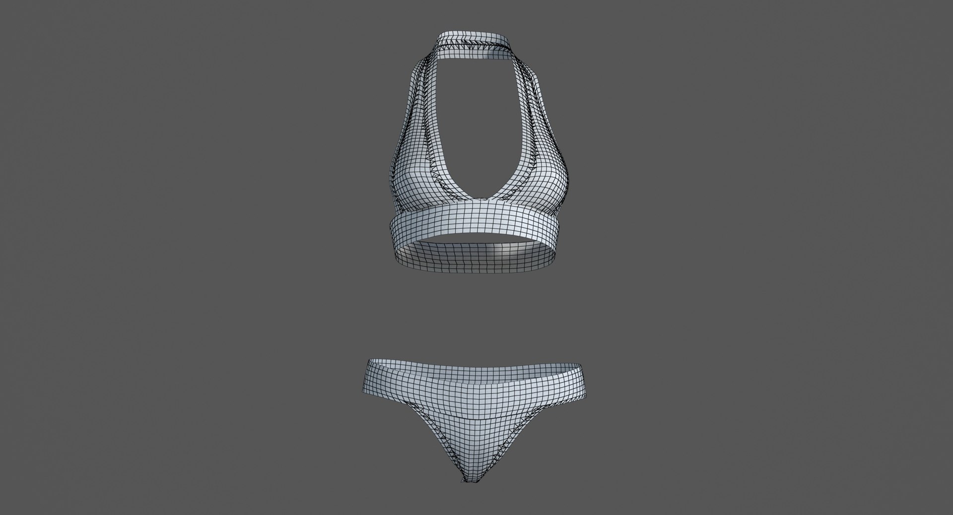 3D Lace Lingerie Bra And Underwear Model - TurboSquid 2146433