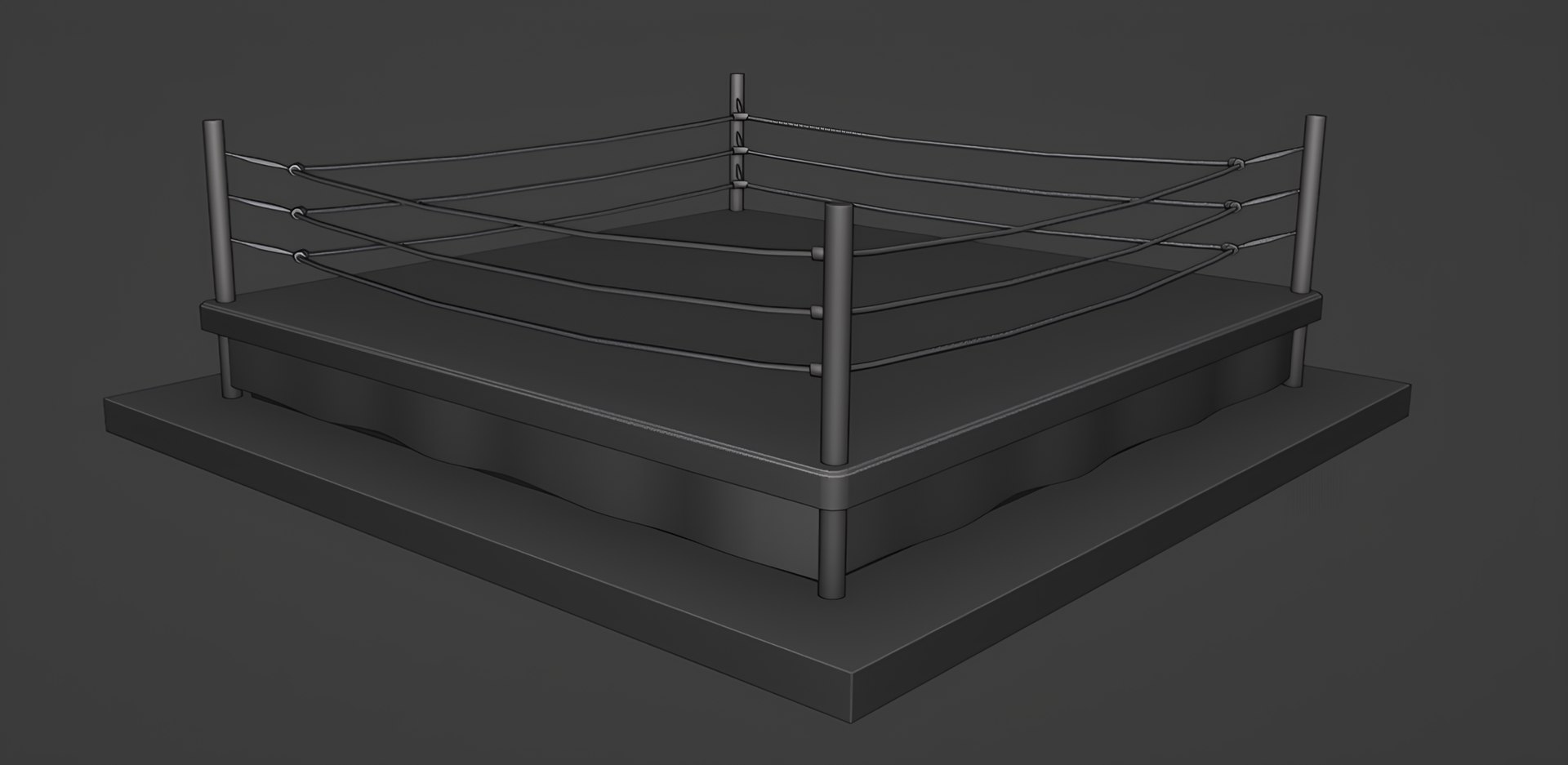 Boxing Ring 3D Model - TurboSquid 2240561