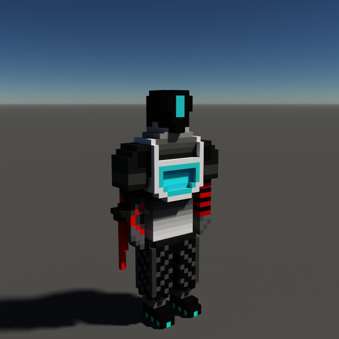 Voxel 3d Model Robot 3D - TurboSquid 1727537