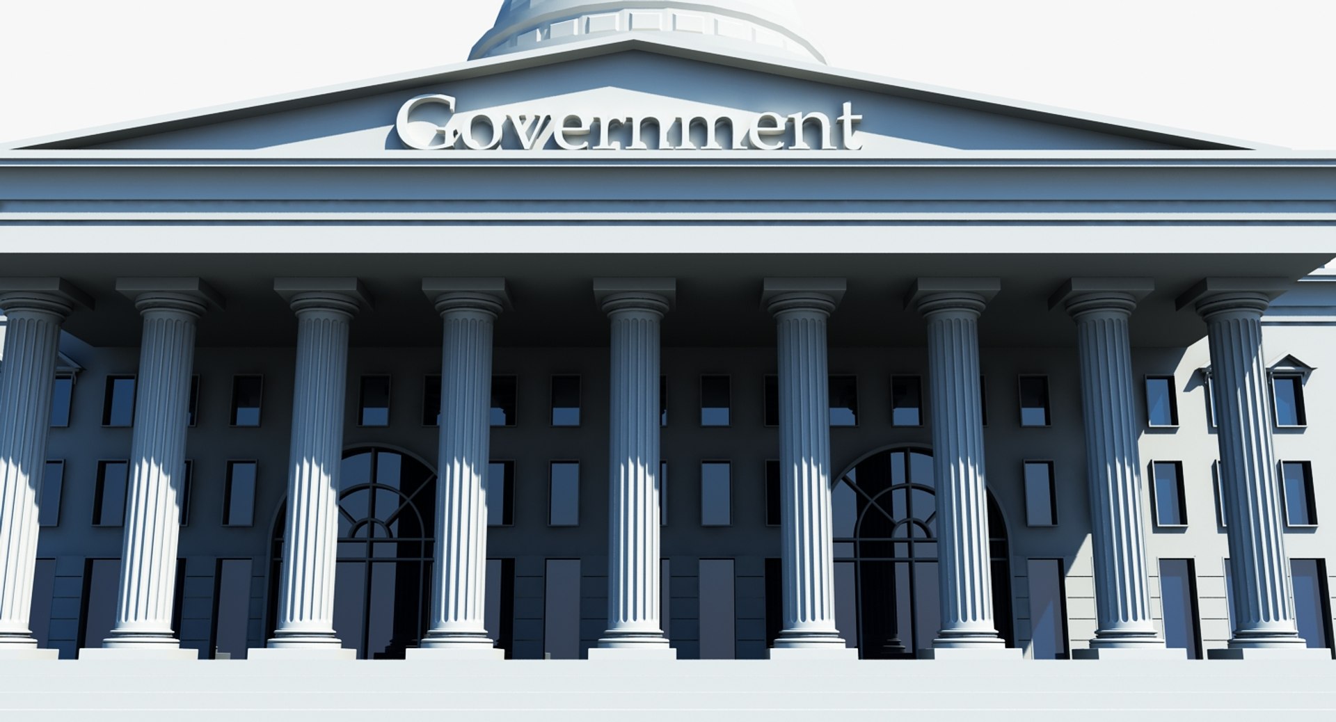 3ds Max Government Building Symbol