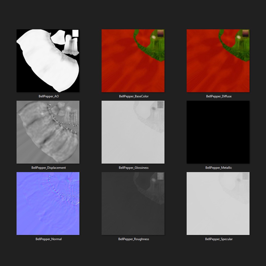 Red Bell Pepper 3D model - TurboSquid 1966314