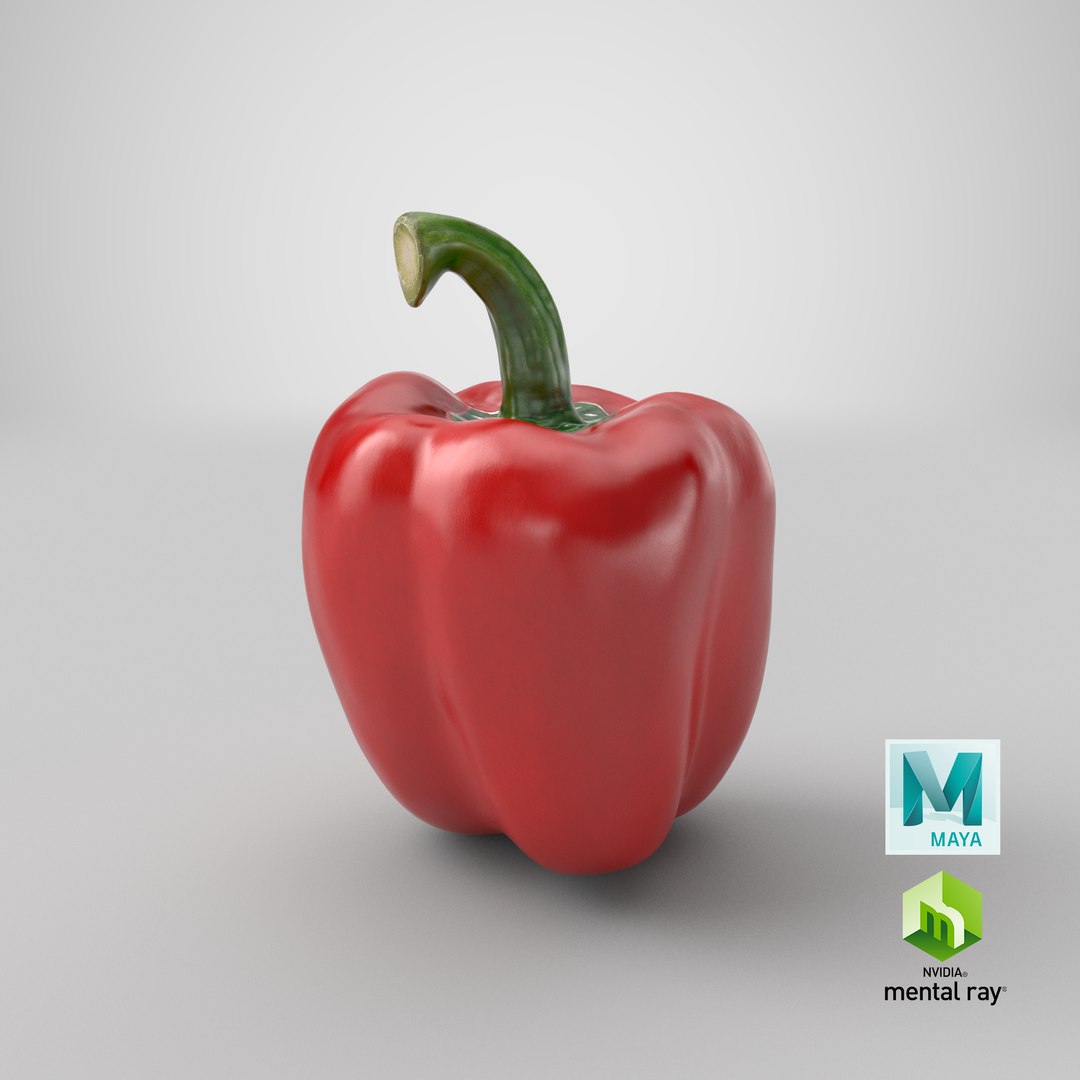 Red Bell Pepper 3D model - TurboSquid 1966314
